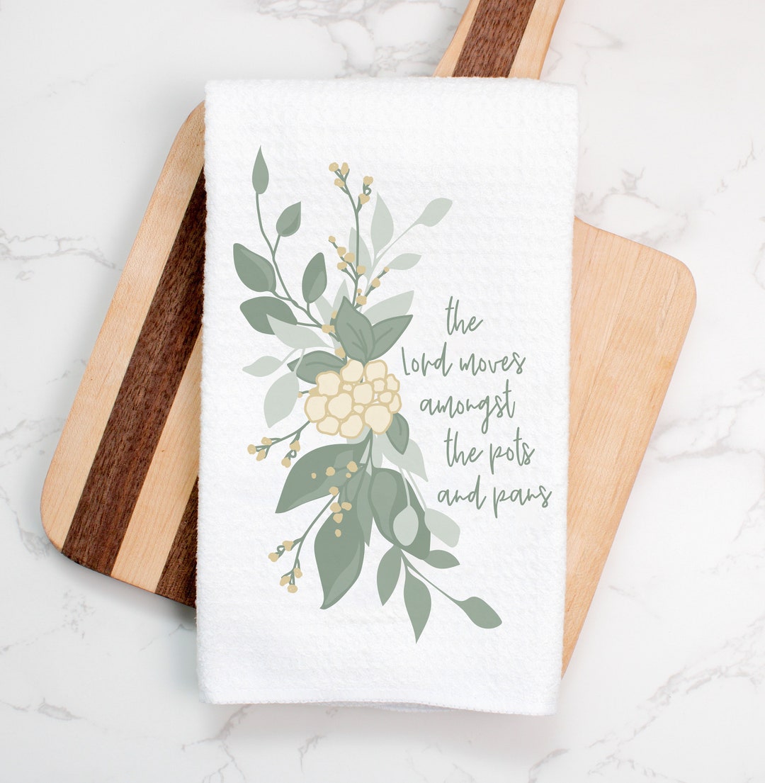 The Lord Moves Amongst the Pots and Pans Tea Towel, Teresa of Avila ...