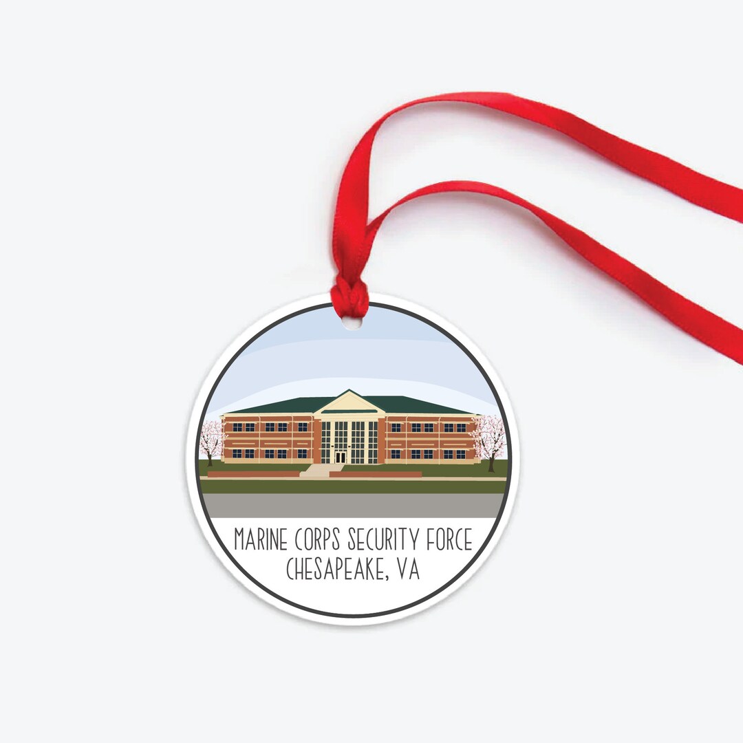 Marine Corps Security Force Regiment Ornament, Chesapeake VA Ornament ...