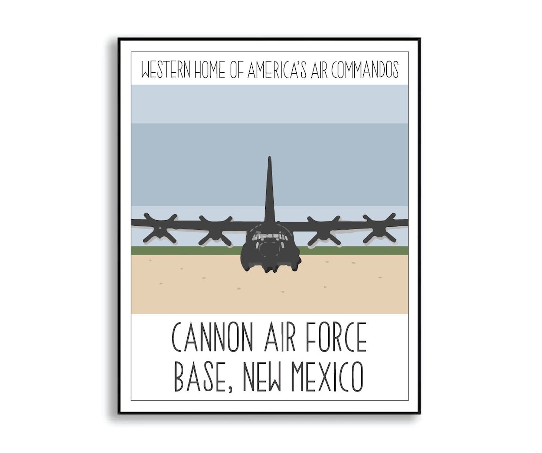 Cannon AFB Poster, Cannon Air Force Base Print, New Mexico Air Force ...