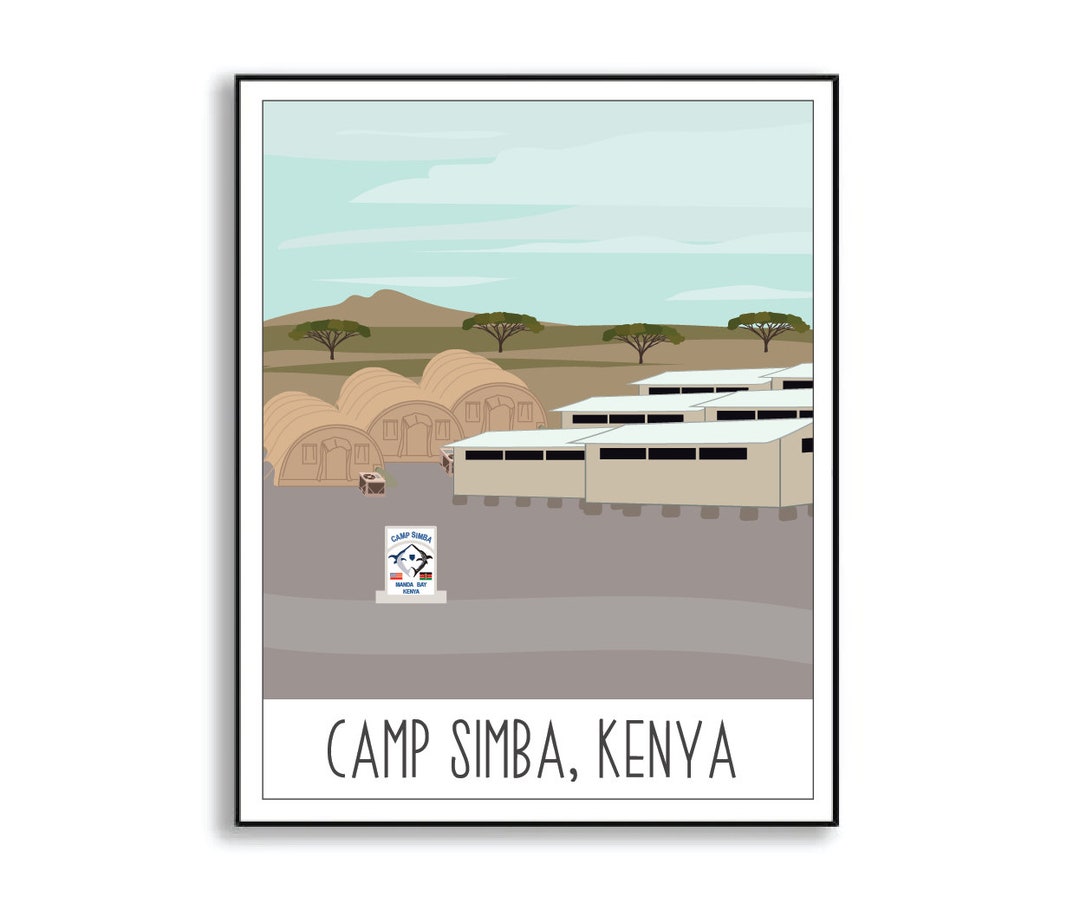 Camp Simba Poster, Camp Simba Manda Bay Kenya Poster, Military Base ...