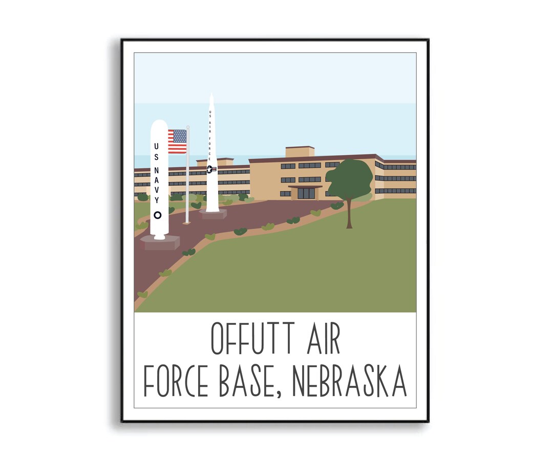 Offutt Air Force Base Print, Offutt AFB Nebraska, Air Force Base Poster ...