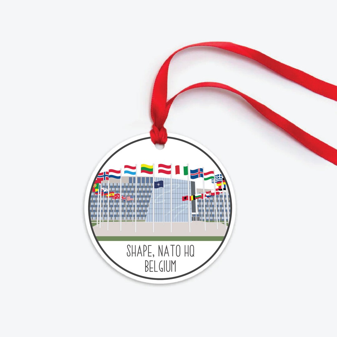 SHAPE NATO Headquarters Ornament, Mons Belgium Ornament, Supreme ...