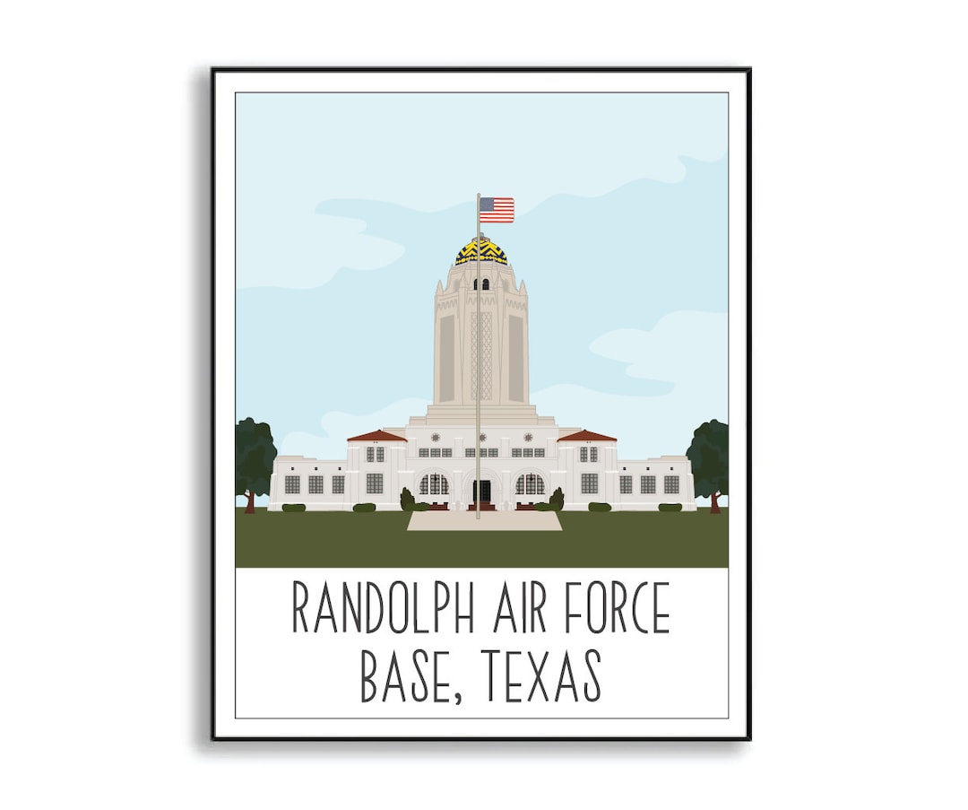 Randolph Air Force Base Duty Station Sign, Randolph AFB Poster, Air ...