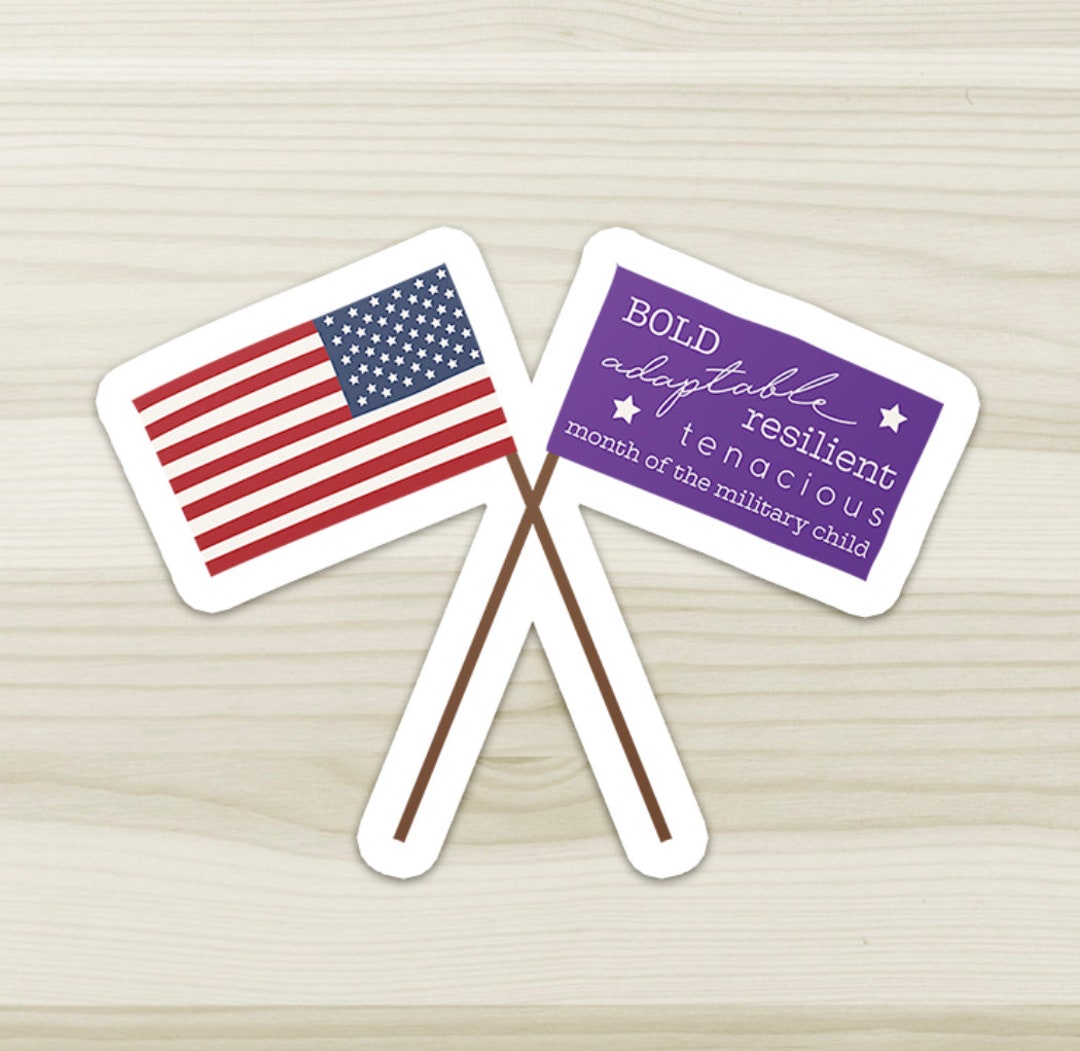 Month of the Military Child Flag Sticker, Military Child Banner ...