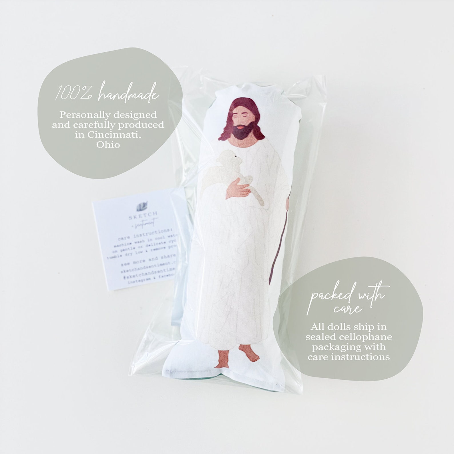 Plush Jesus Prayer Doll Matthew 11:28-30 Come to Me All You - Etsy