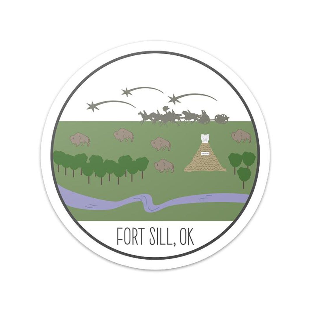 Fort Sill Decal, Collectible Duty Station Sticker, Waterproof Army Base ...