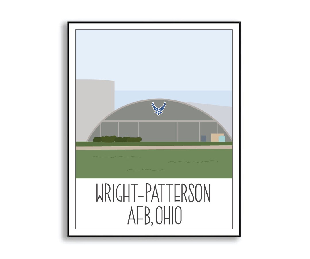 Wright-patterson AFB Poster, Air Force Base Poster, Dayton Ohio ...