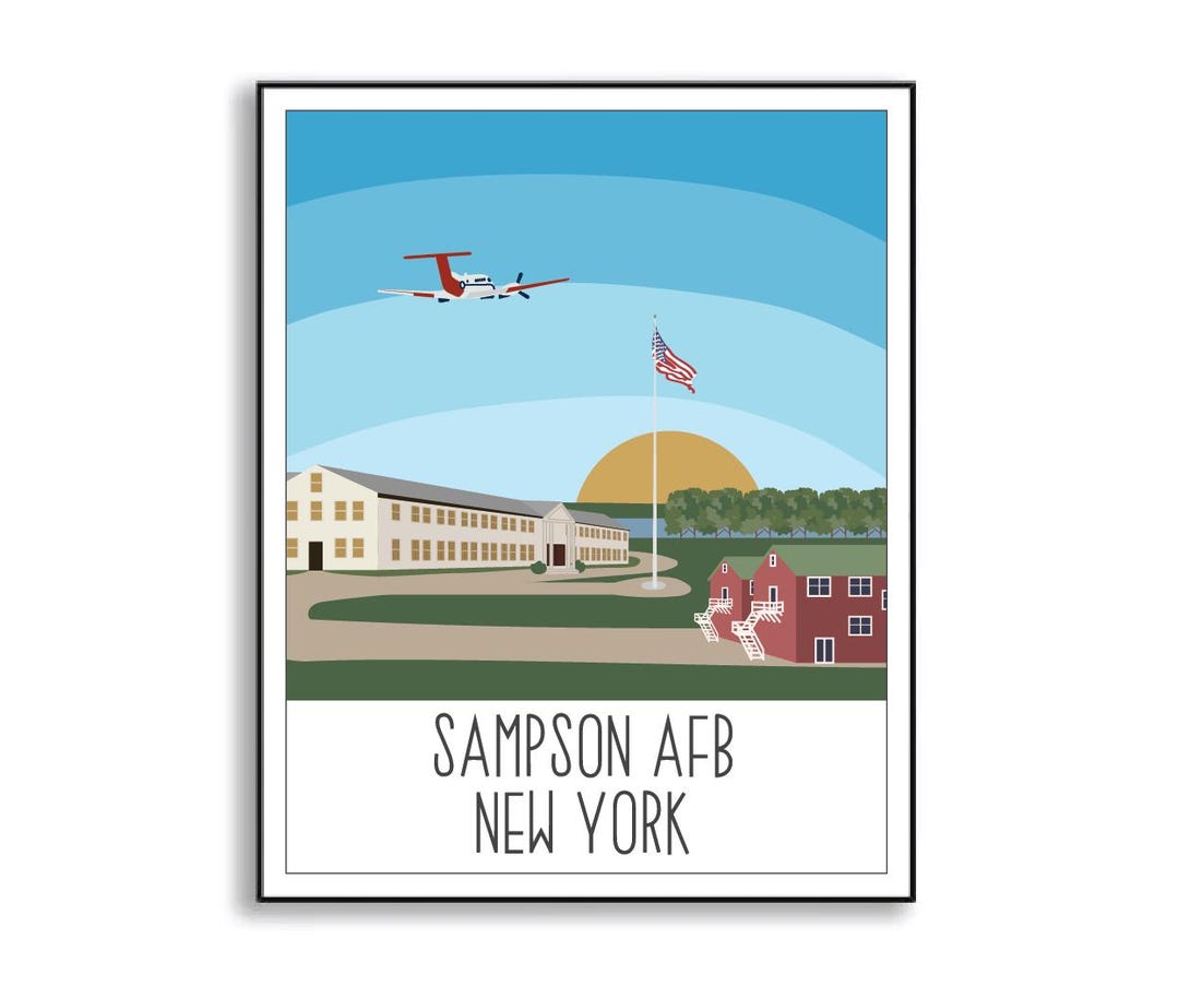 Sampson Air Force Base Print, Sampson AFB New York Poster, Air Force ...