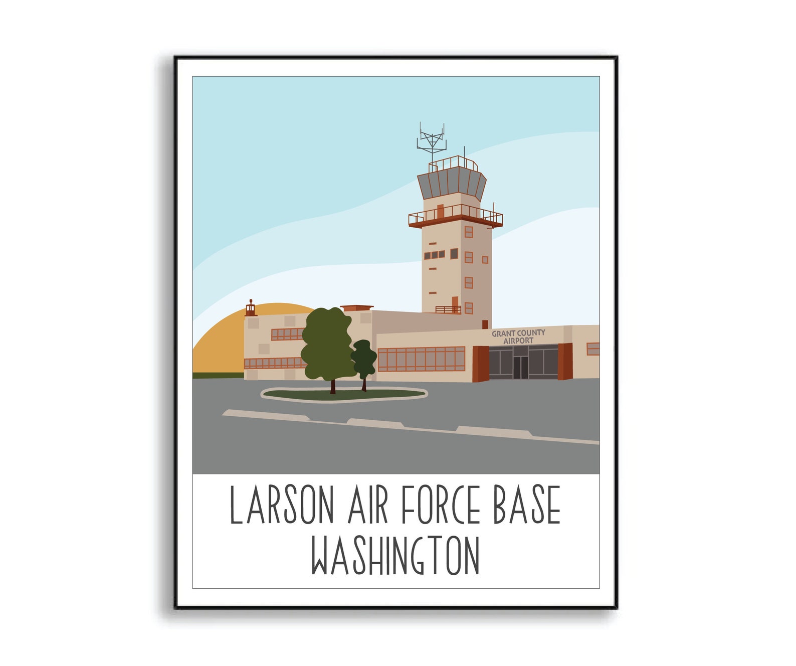 Larson Air Force Base Print Larson AFB Washington Air Force - Etsy