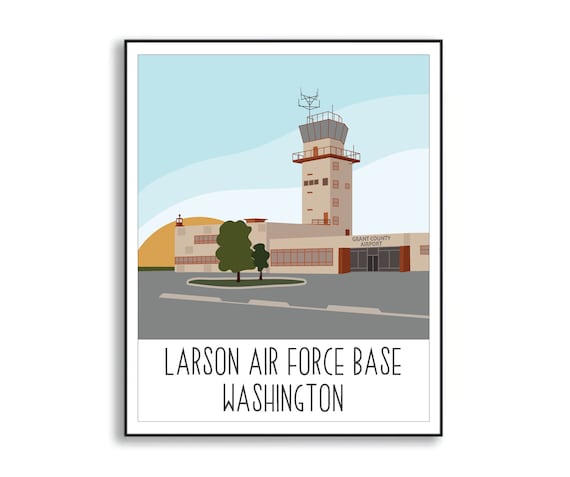 Larson Air Force Base Print Larson AFB Washington Air Force - Etsy