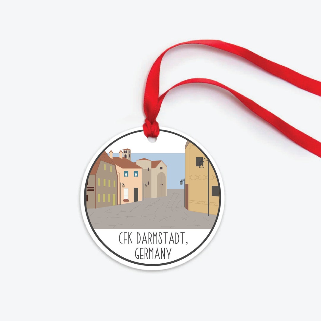 CFK Darmstadt Ornament, USAG Darmstadt Germany Collectible Duty Station ...