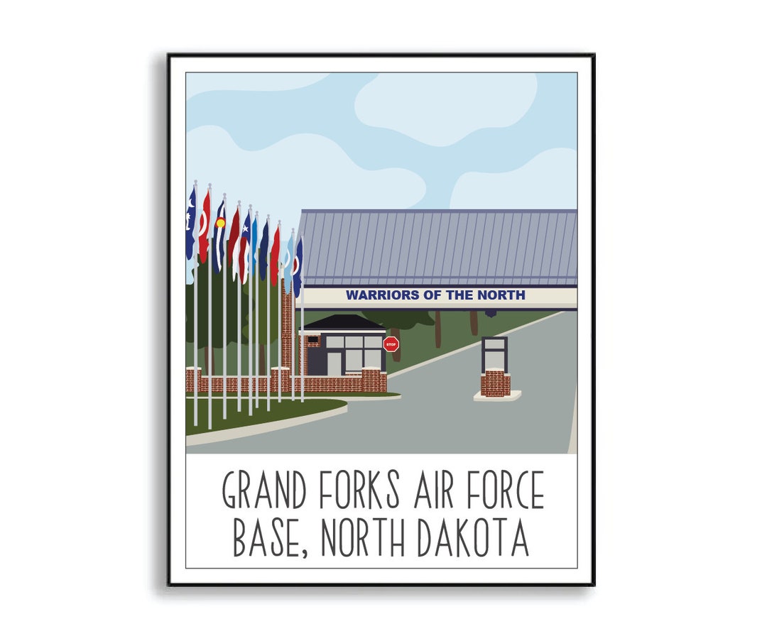 Grand Forks AFB Poster, Grand Forks North Dakota Air Force Base Poster ...