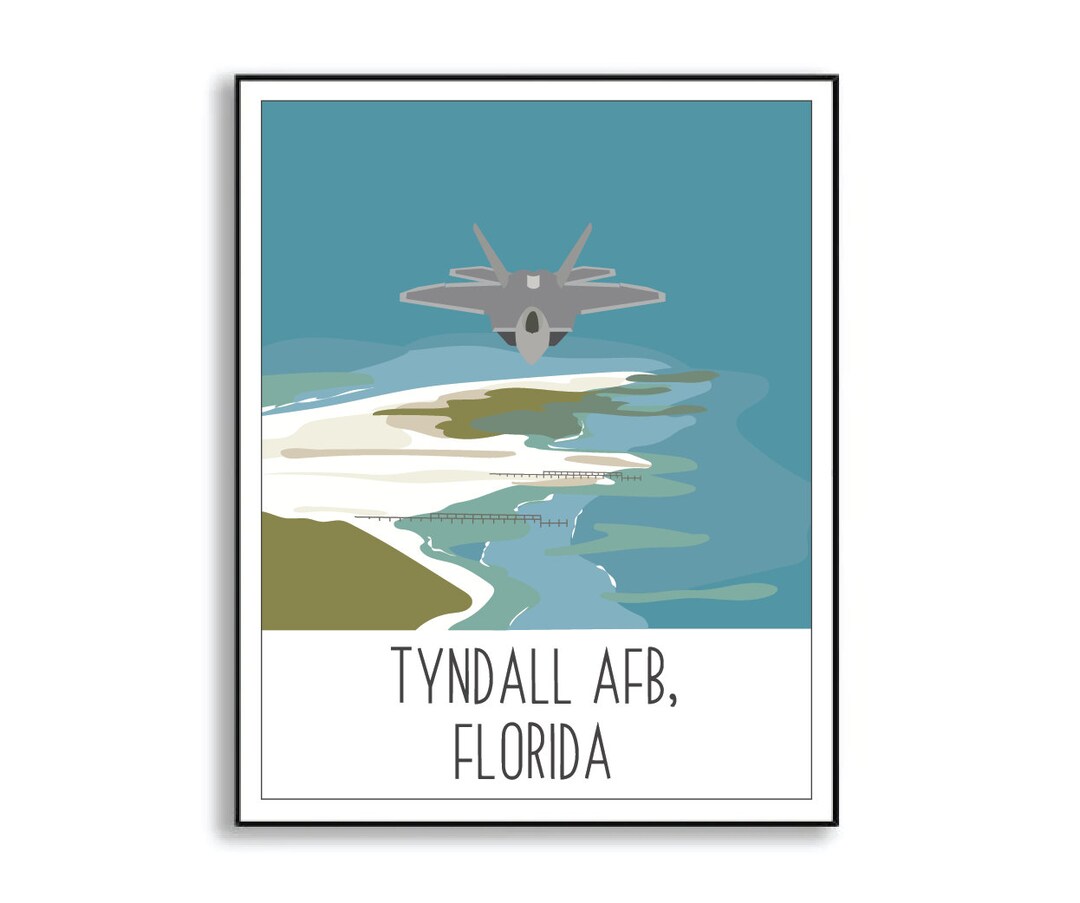 Tyndall AFB Poster, Tyndall Air Force Base Print, Air Force Wall Art ...
