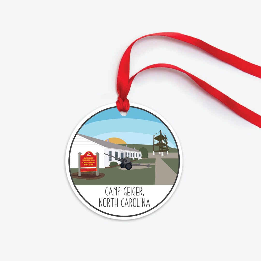 Camp Geiger Ornament, Marine Corps Base Ornament, Marine Corps School ...