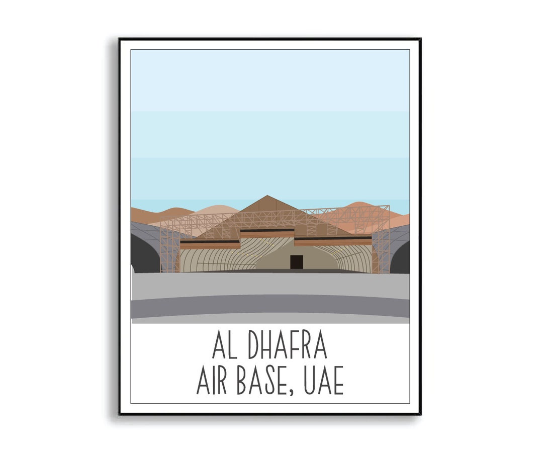 Al Dhafra Air Base Print, United Arab Emirates Air Force Base Poster ...