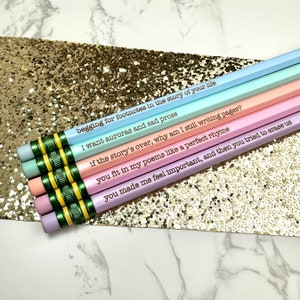 Taylors Engraved Pencils, Custom Pencils, Eras Merch, Pastel Pencils ...