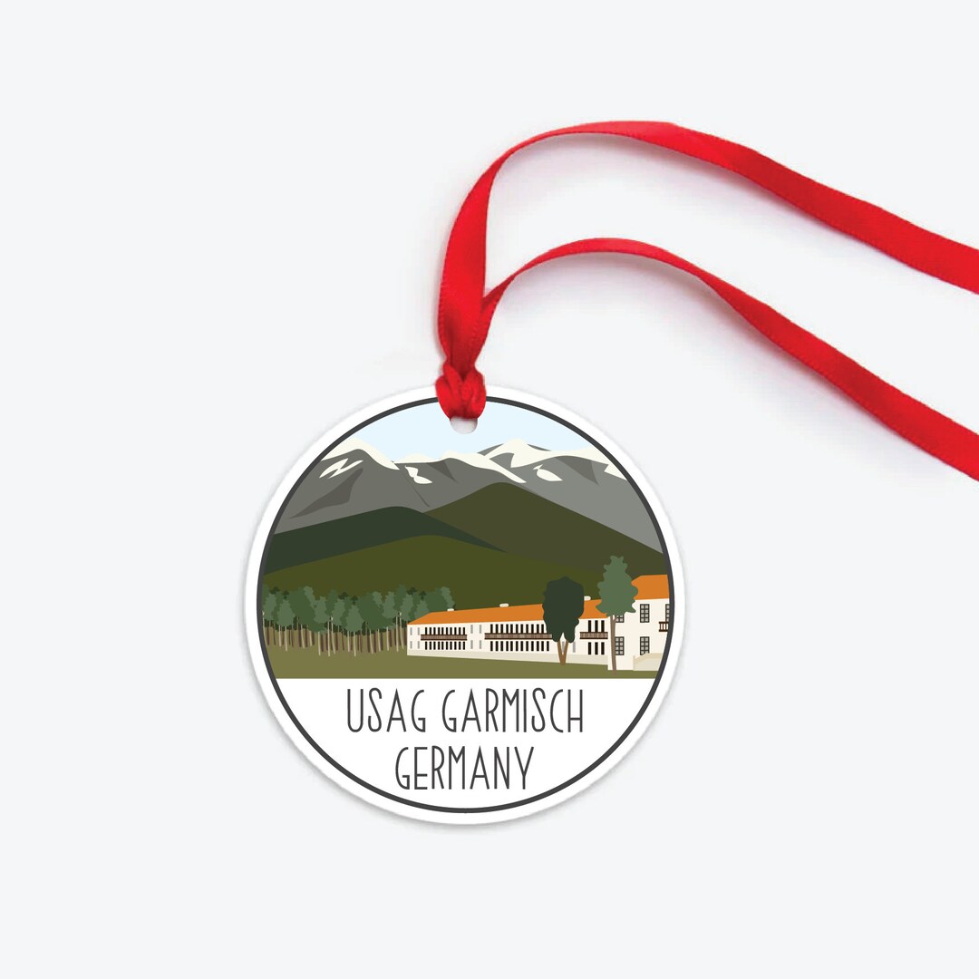 USAG Garmisch Ornament, Collectible Duty Station Ornament, US Army ...
