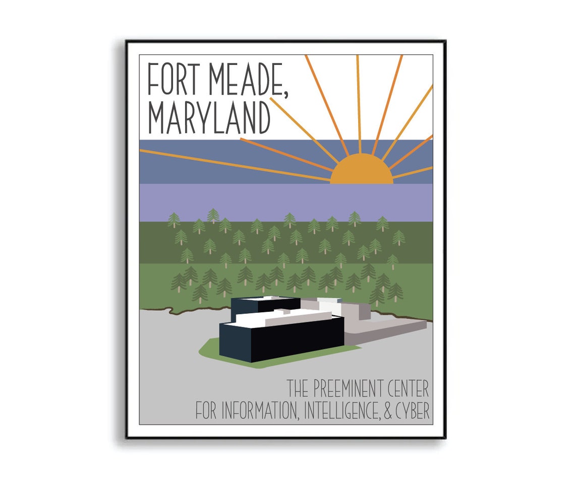 Fort Meade Maryland Military Base Illustration - Etsy