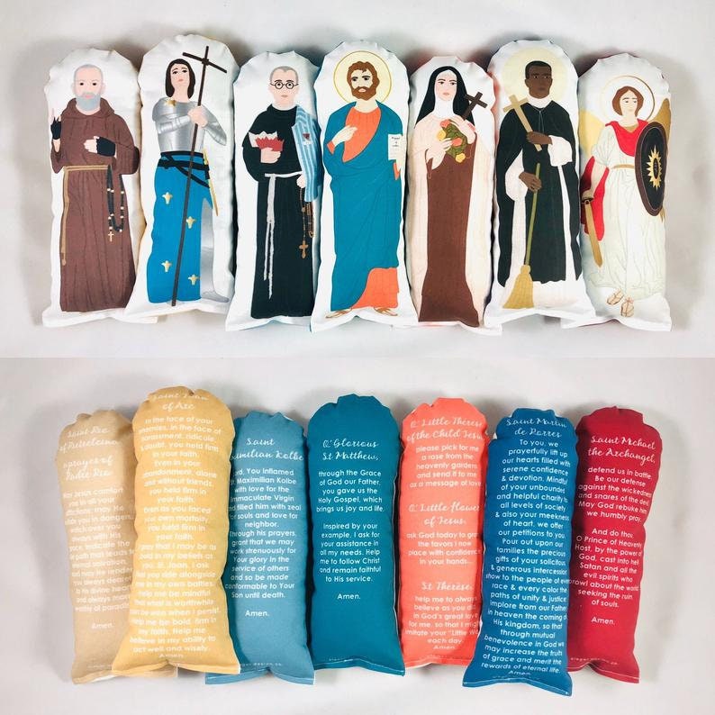 Custom Catholic Saint Plush Prayer Doll | Etsy