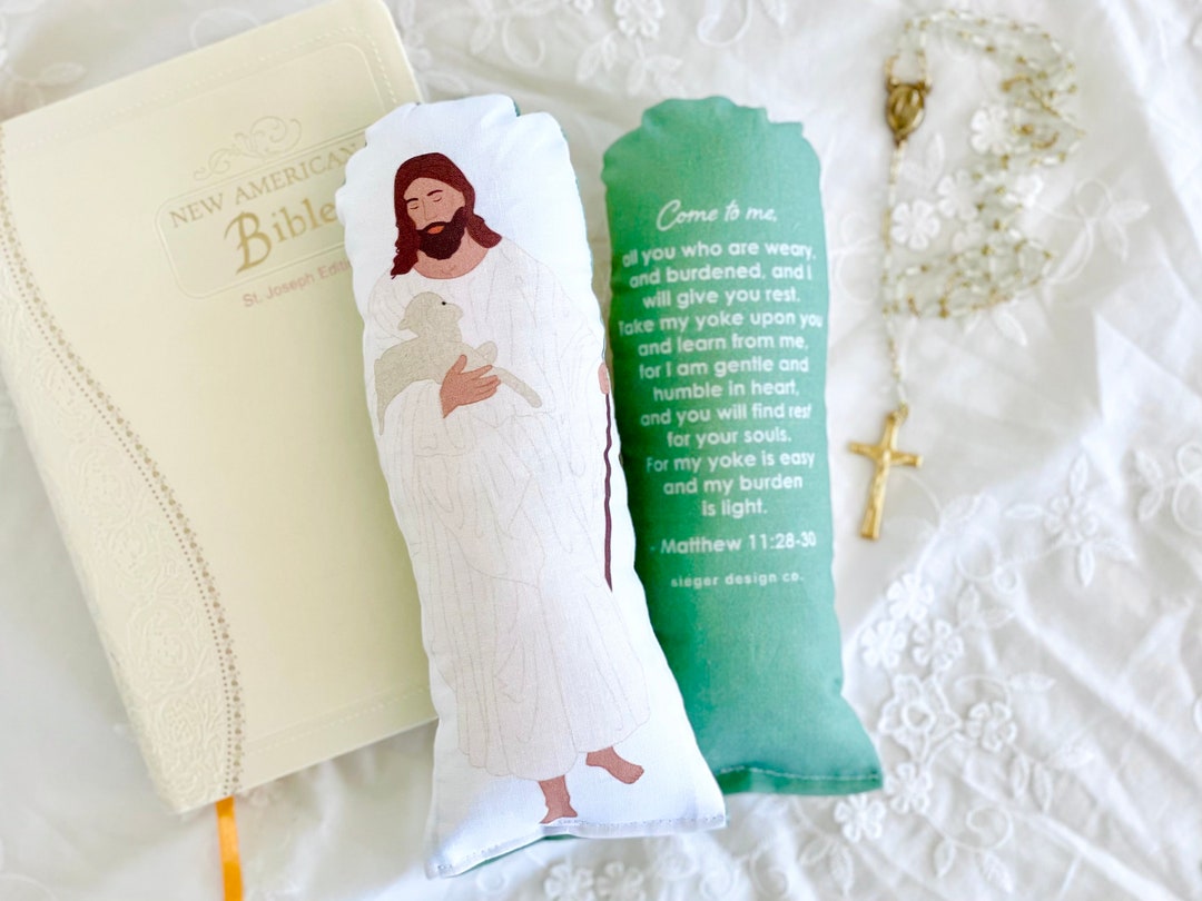 Plush Jesus Prayer Doll, Matthew 11:28-30, Come to Me All You Who Are ...