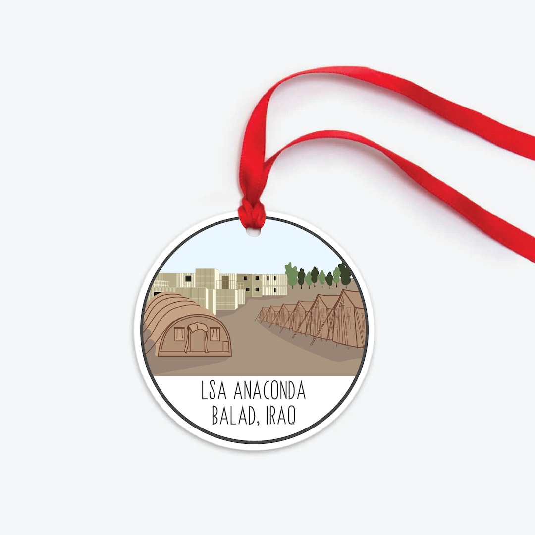 LSA Anaconda Ornament, Balad Iraq Collectible Duty Station Ornament ...