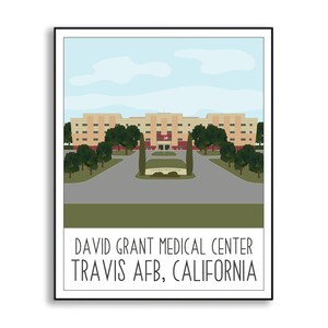 Travis Air Force Base, California, Military Illustration, Collectible ...