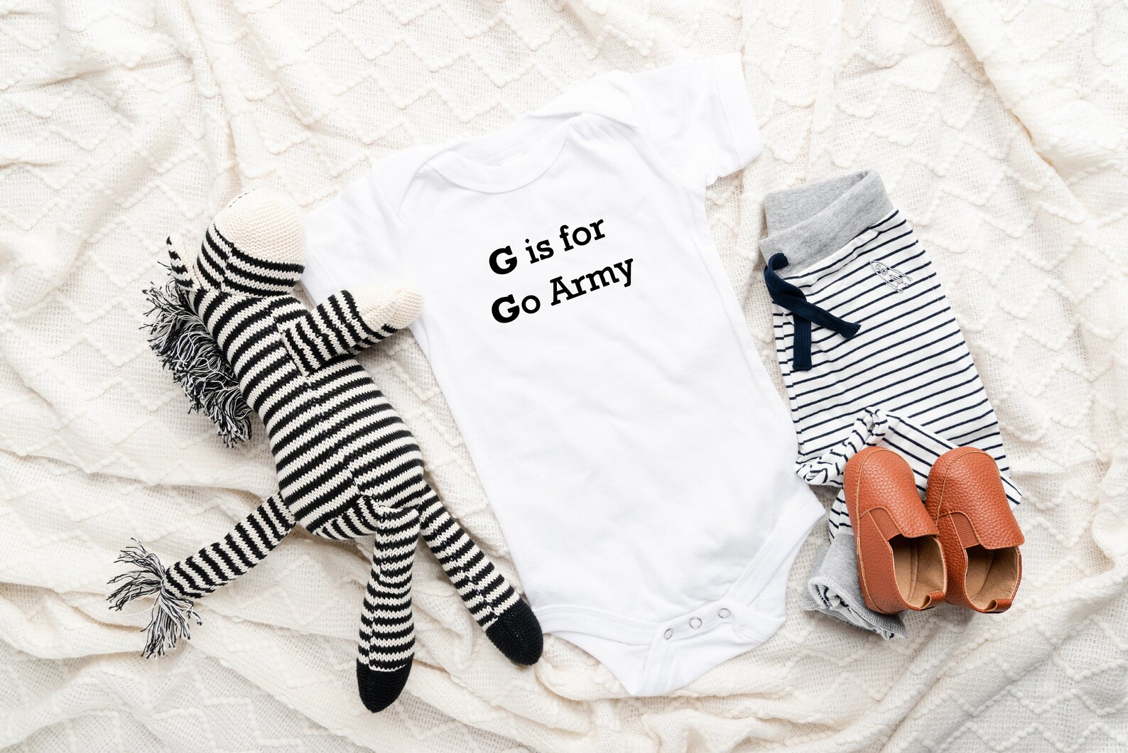 G is for Go Army - B is for Beat Navy - USMA West Point Themed Baby ...