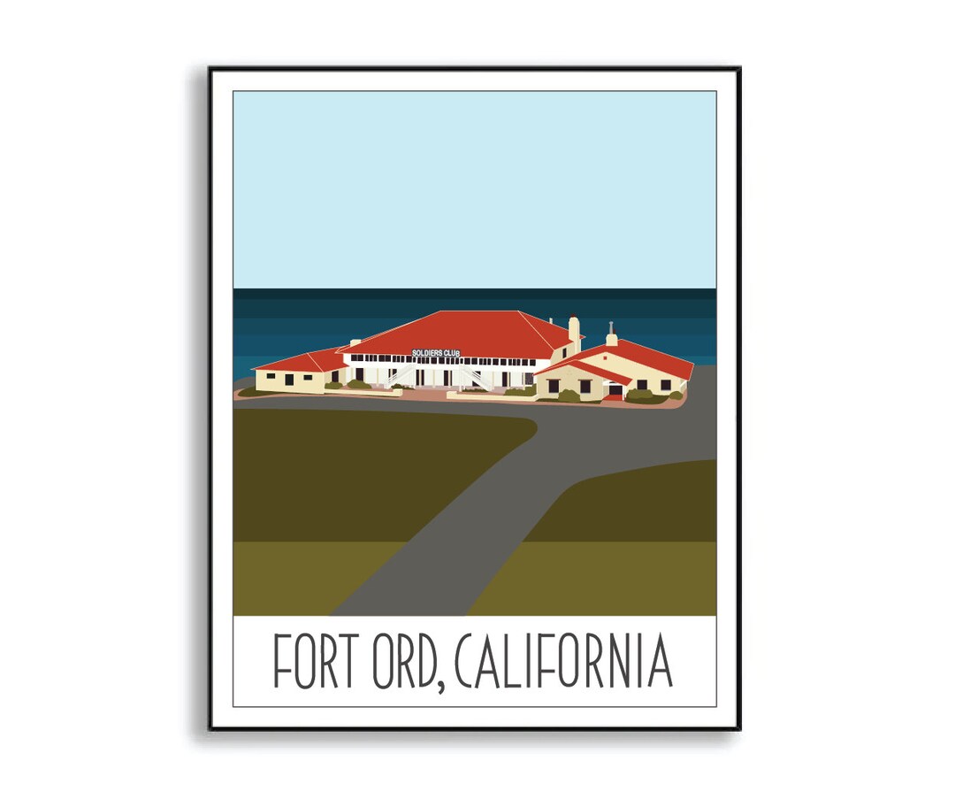 Fort Ord California Print, Army Base Veteran Gift - Etsy