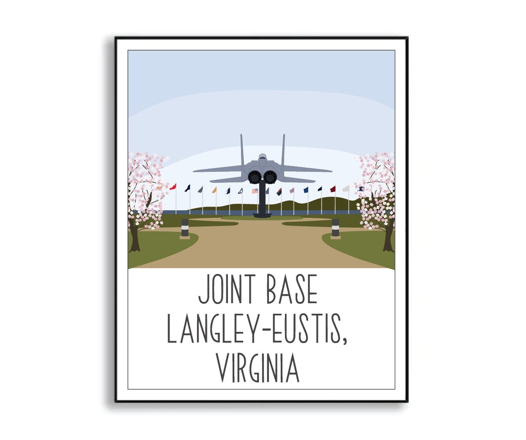 Joint Base Lanley-eustis Poster, Langley Air Force Base Poster, Langley ...