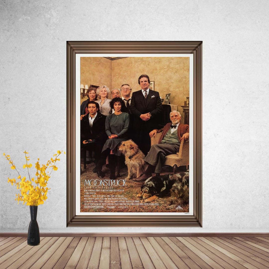 Moonstruck (1987) Classic Movie Poster, Home Decor, Vintage Movie ...