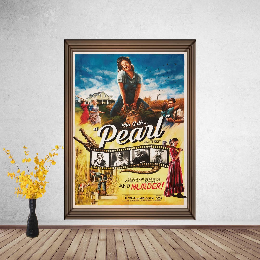Pearl Movie Poster, Home Decor, Vintage Movie Poster, Canvas Poster ...