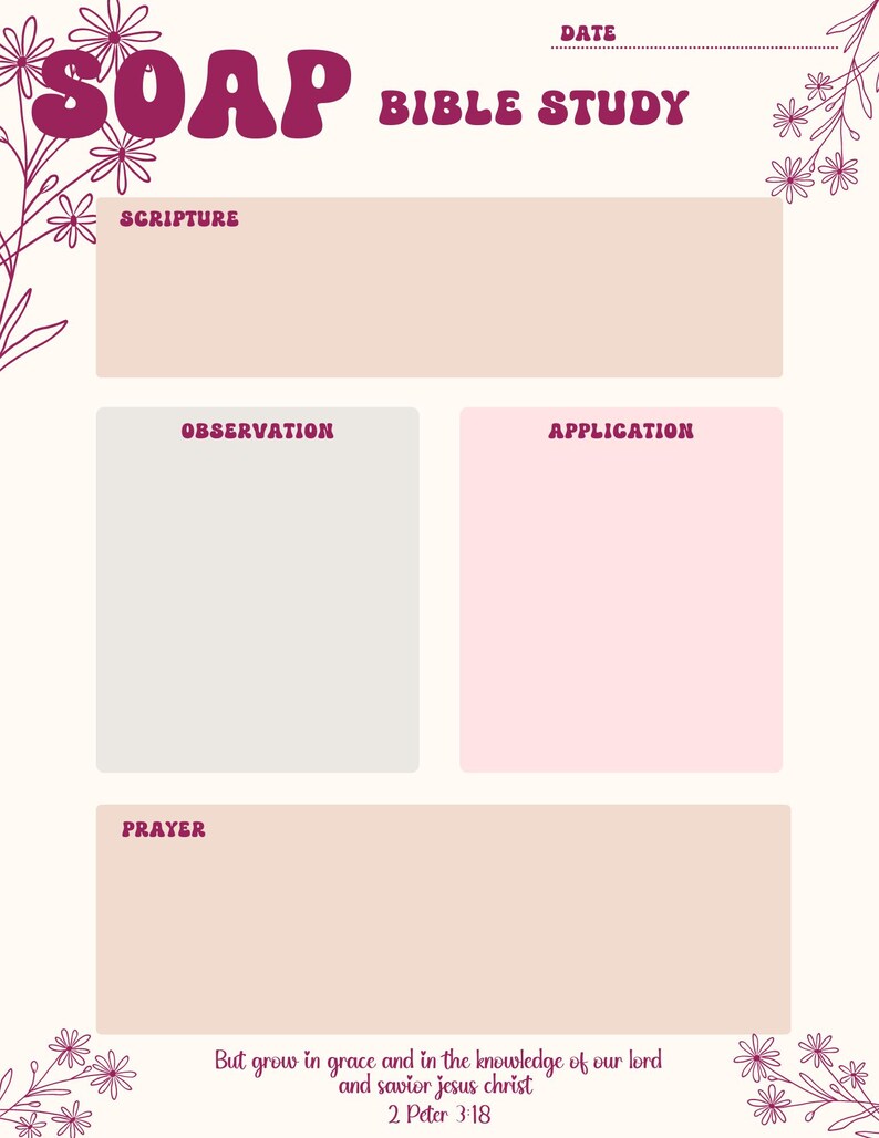 Soap Bible Study, Daily Devotional, Faith and Inspiration, Daily ...