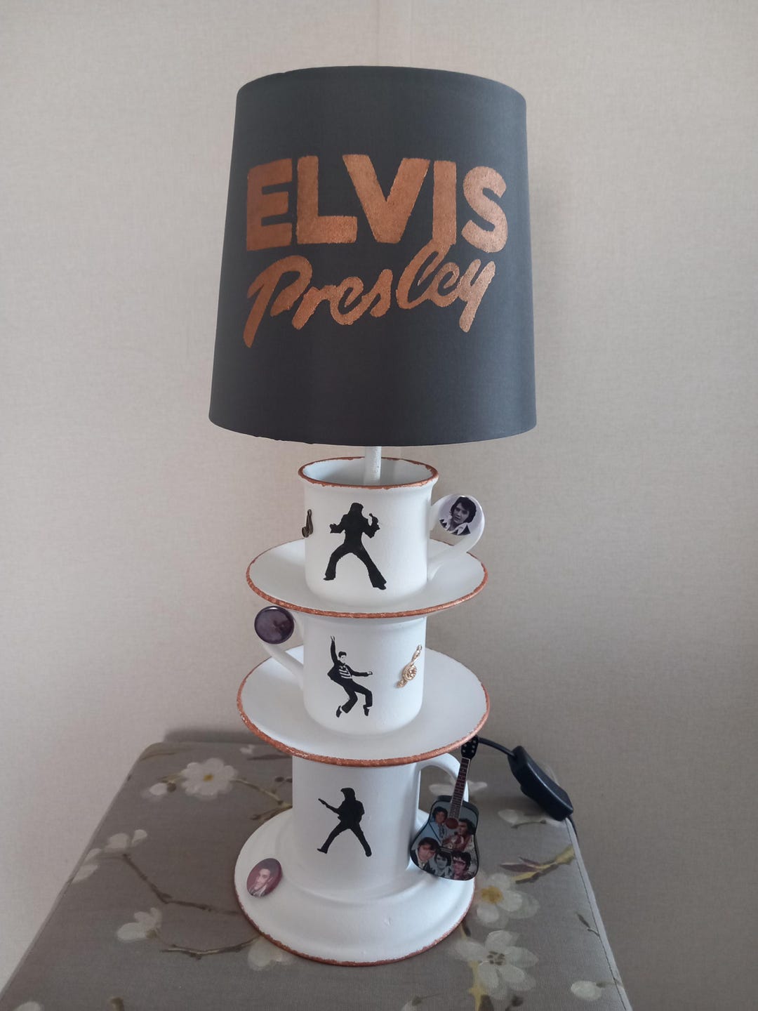 Elvis Presley Themed Teacup Lamp - Etsy UK