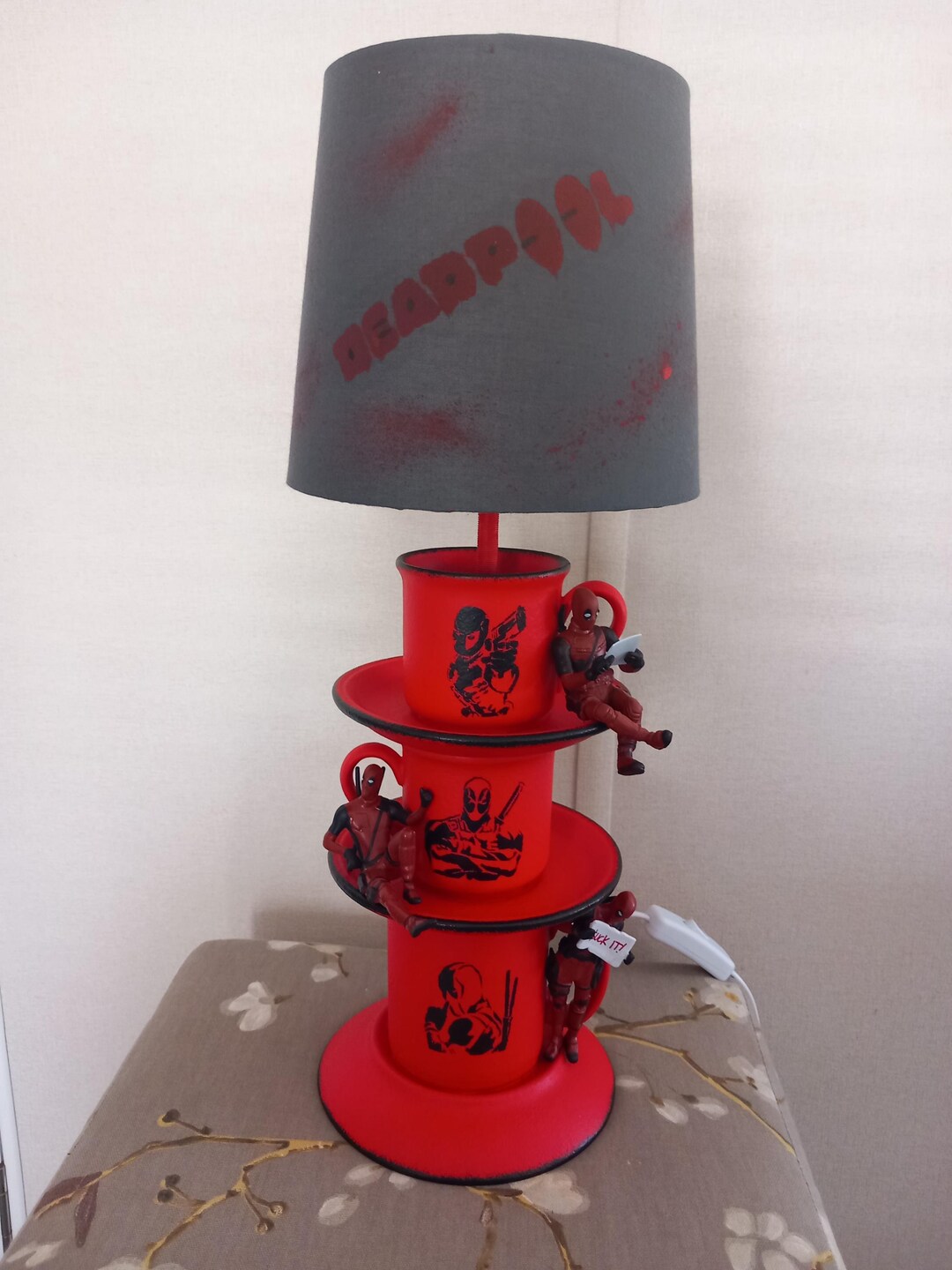 Deadpool Teacup Lamp - Etsy