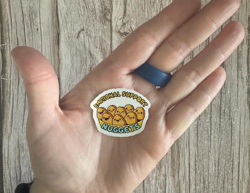 Emotional Support Nuggets Sticker: Funny Foodie Gift - Etsy