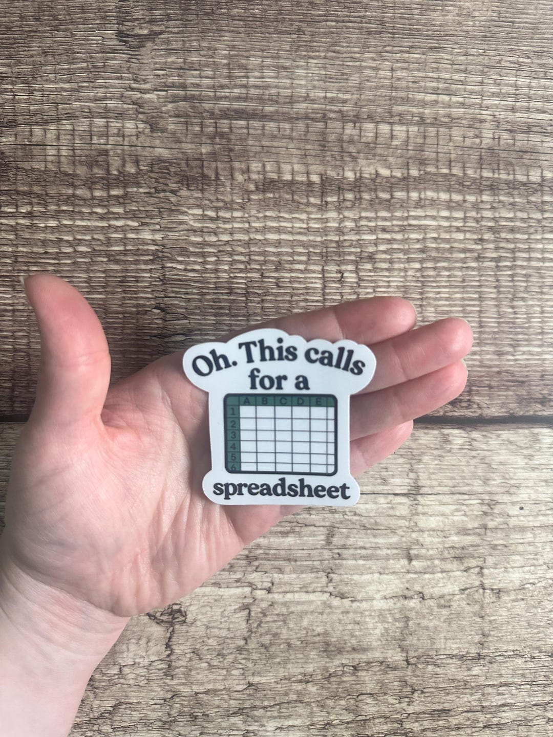 Funny Spreadsheet Sticker: Accountant Humor, Sarcastic Office Vinyl ...