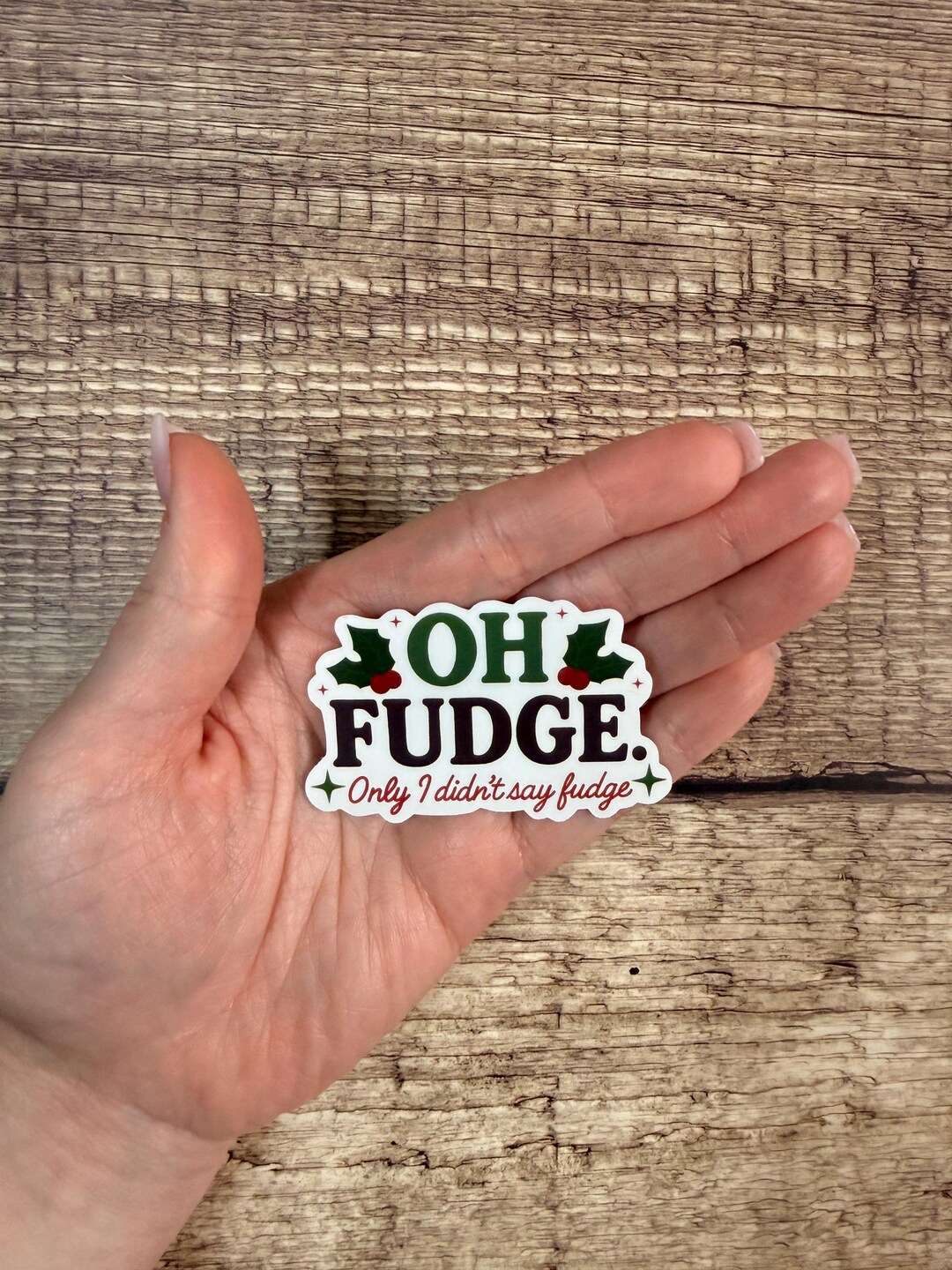 Funny Christmas Sticker | Oh Fudge Holiday Quote | Classic Movie ...
