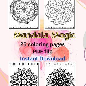 Mandala Coloring Pages for Kids, Teens and Adults, Home Fun, Relaxation ...