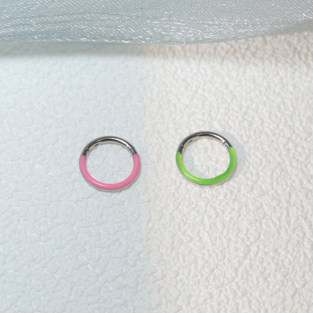 Glowing Nose Ring, Septum Ring, Septum Piercing Jewelry, 16G Surgical ...