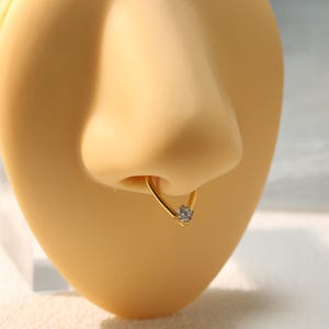 Teardrop Shaped Septum Ring Nose Ring Earring Earlobe Nose Piercing ...