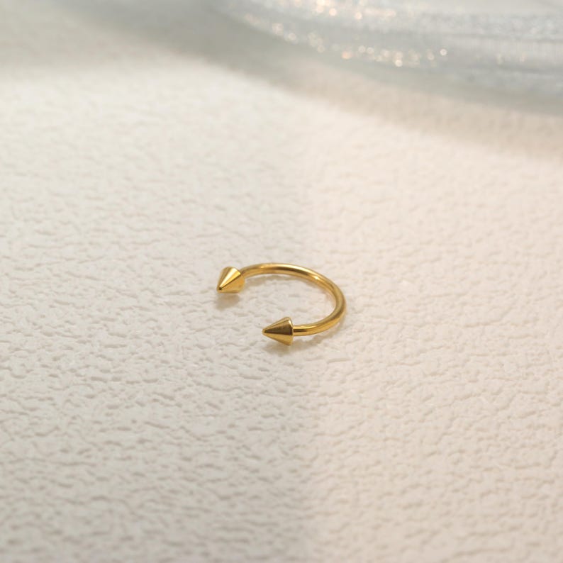 16G Nasal Septum Ring Horseshoe Nose Ring 316L Piercing Jewelry ...