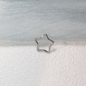 20G 16G Simple Five-pointed Star Nasal Septum Ring/nasal Septum Jewelry ...
