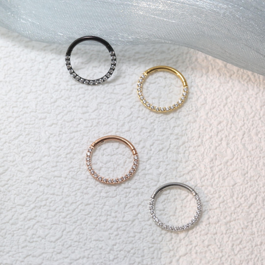 Nasal Septum Ring/nasal Septum Jewelry/shiny Zirconia Piercing Jewelry ...