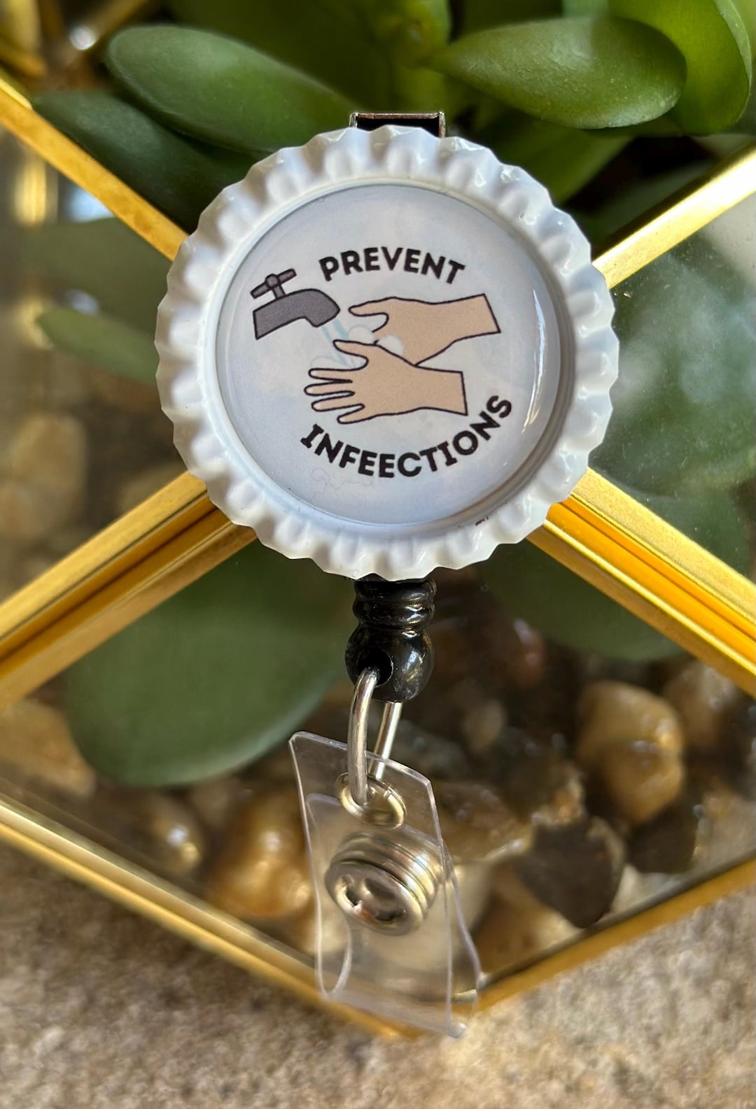 Infection Prevention Retractable ID Badge Reel - Etsy