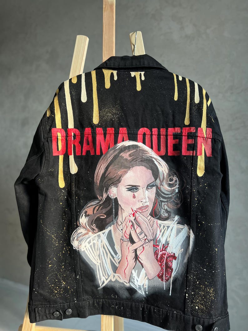 Personalized Denim Jacket, Custom Hand Painted Denim Jacket, Hand ...