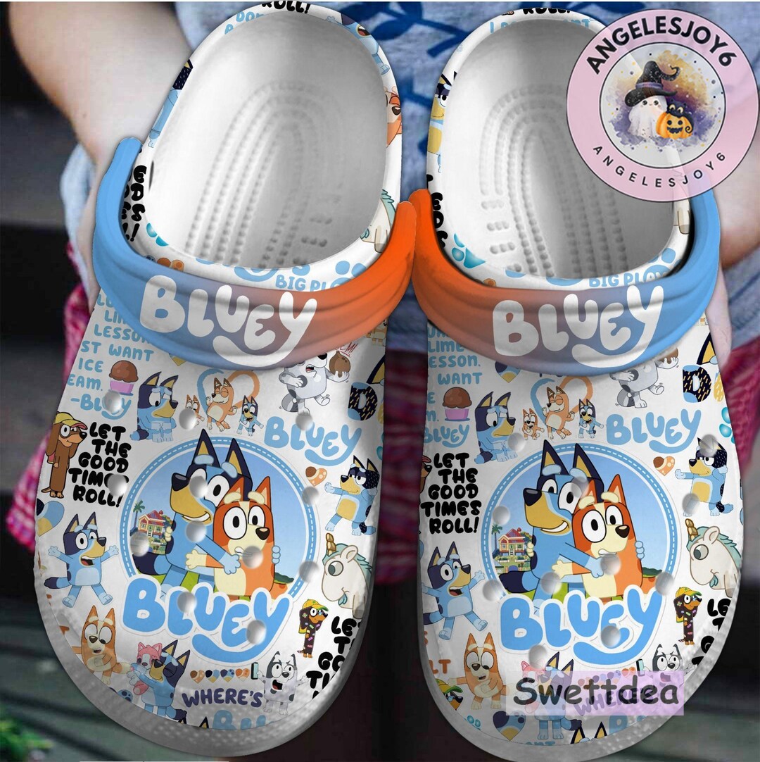 Bluey Clogs Shoes, Bluey Family Halloween Clogs Shoes, Personalized ...