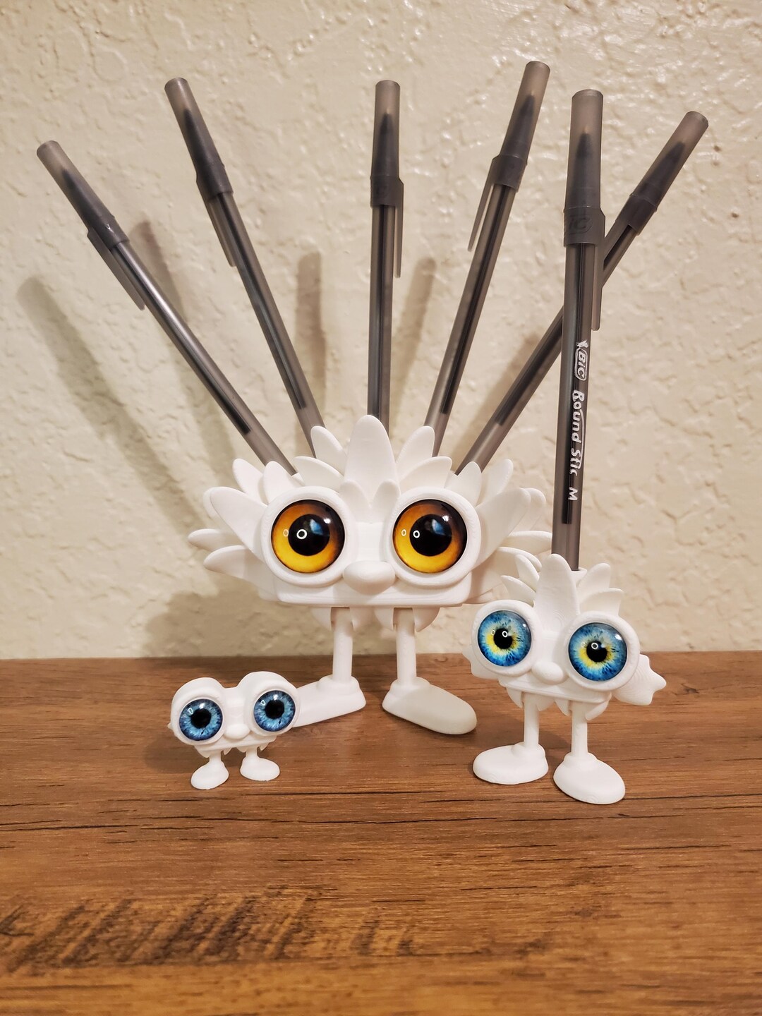 Chirpy Bird Family Pen Holder Set: Whimsical Desk Decor - Etsy