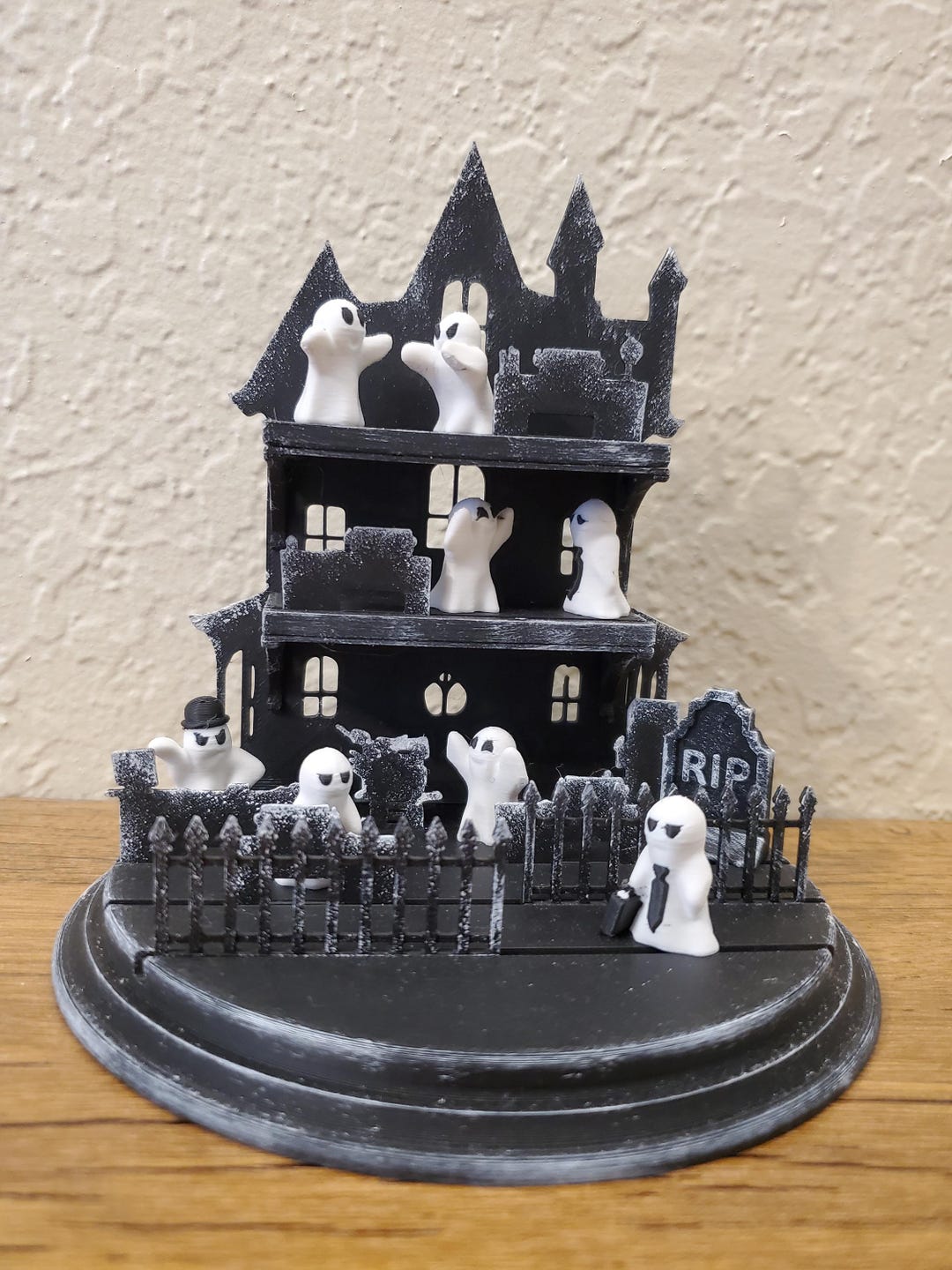 Spooky Ghost Haunted House Office Decor - Halloween Fall Scene - Etsy