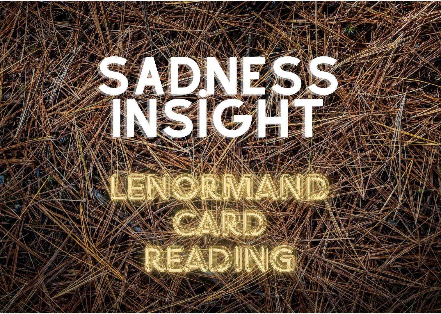 Same Hour , Sadness: Lenormand Card Reading,digital Guide , PDF for ...
