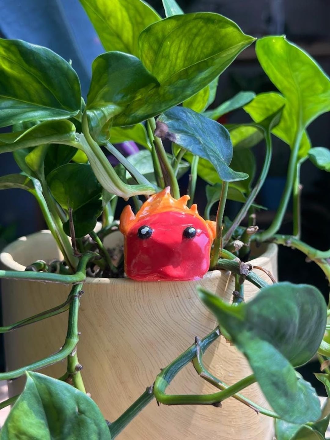 Slime Rancher Fire Ash Slime Desk Friend Figurine/cute Handmade Clay ...